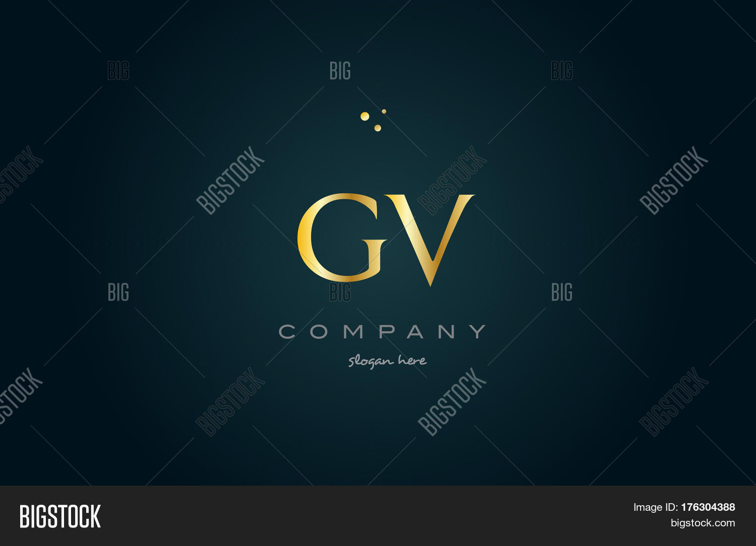 Gv G V Gold Golden Vector & Photo (Free Trial) | Bigstock