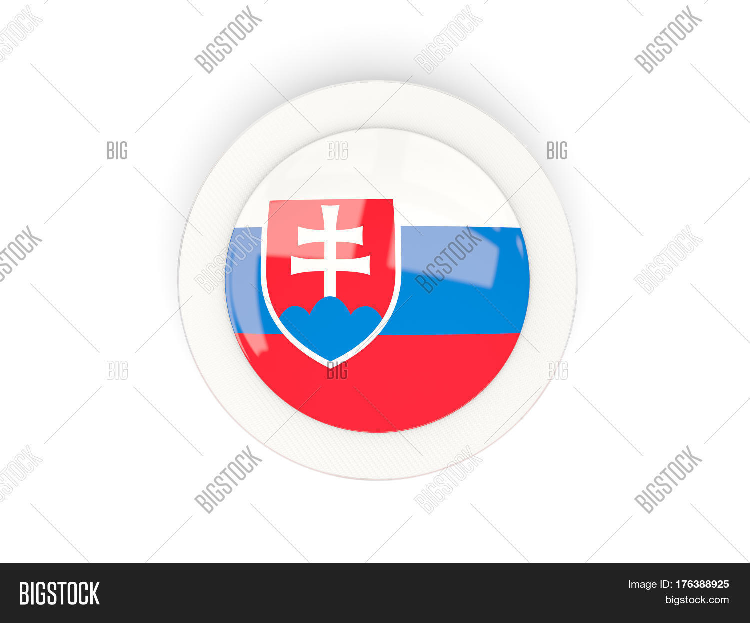 Round Flag Slovakia Image & Photo (Free Trial) | Bigstock