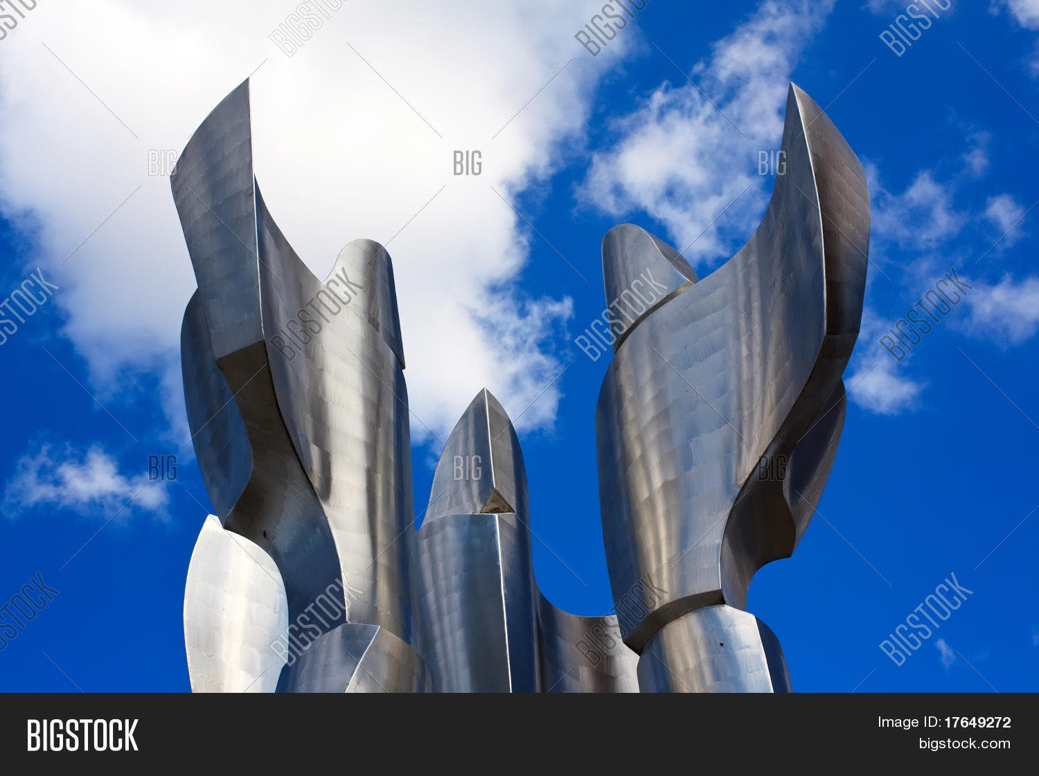 Metal Monument Blue Image & Photo (Free Trial) | Bigstock