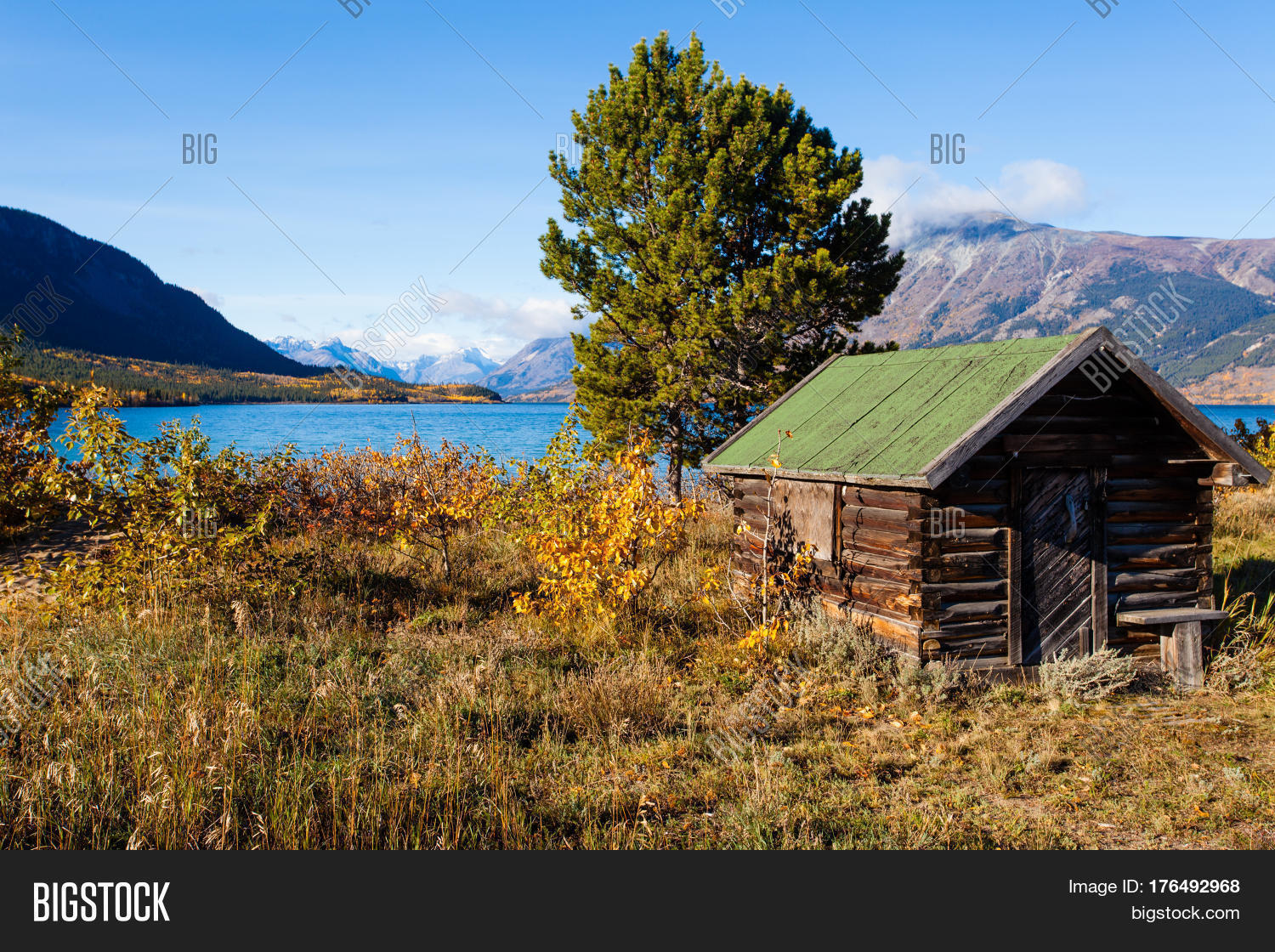Log Shack On Lake Image & Photo (Free Trial) | Bigstock