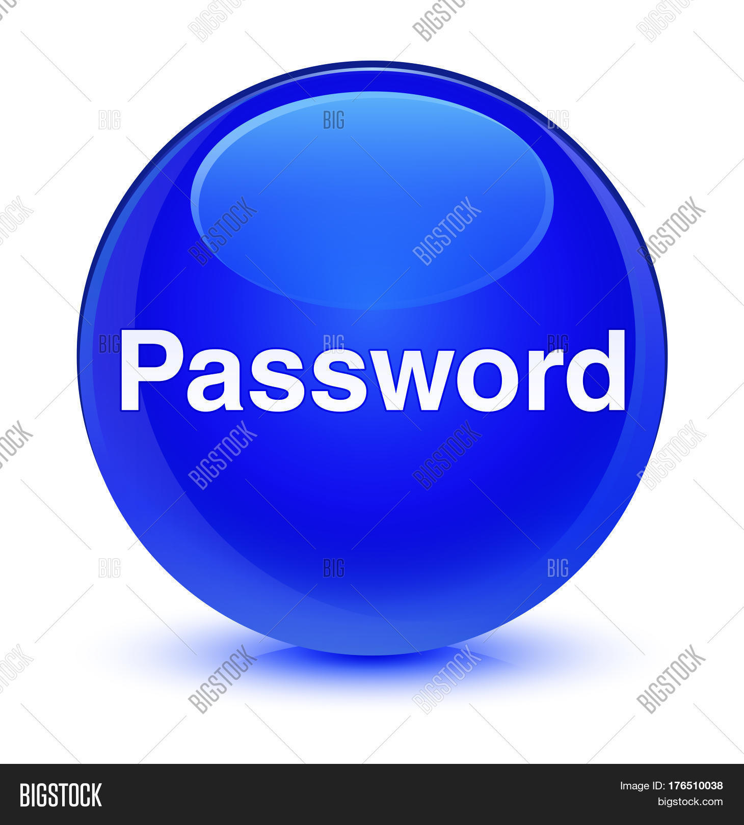 Password Glassy Blue Image & Photo (Free Trial) | Bigstock