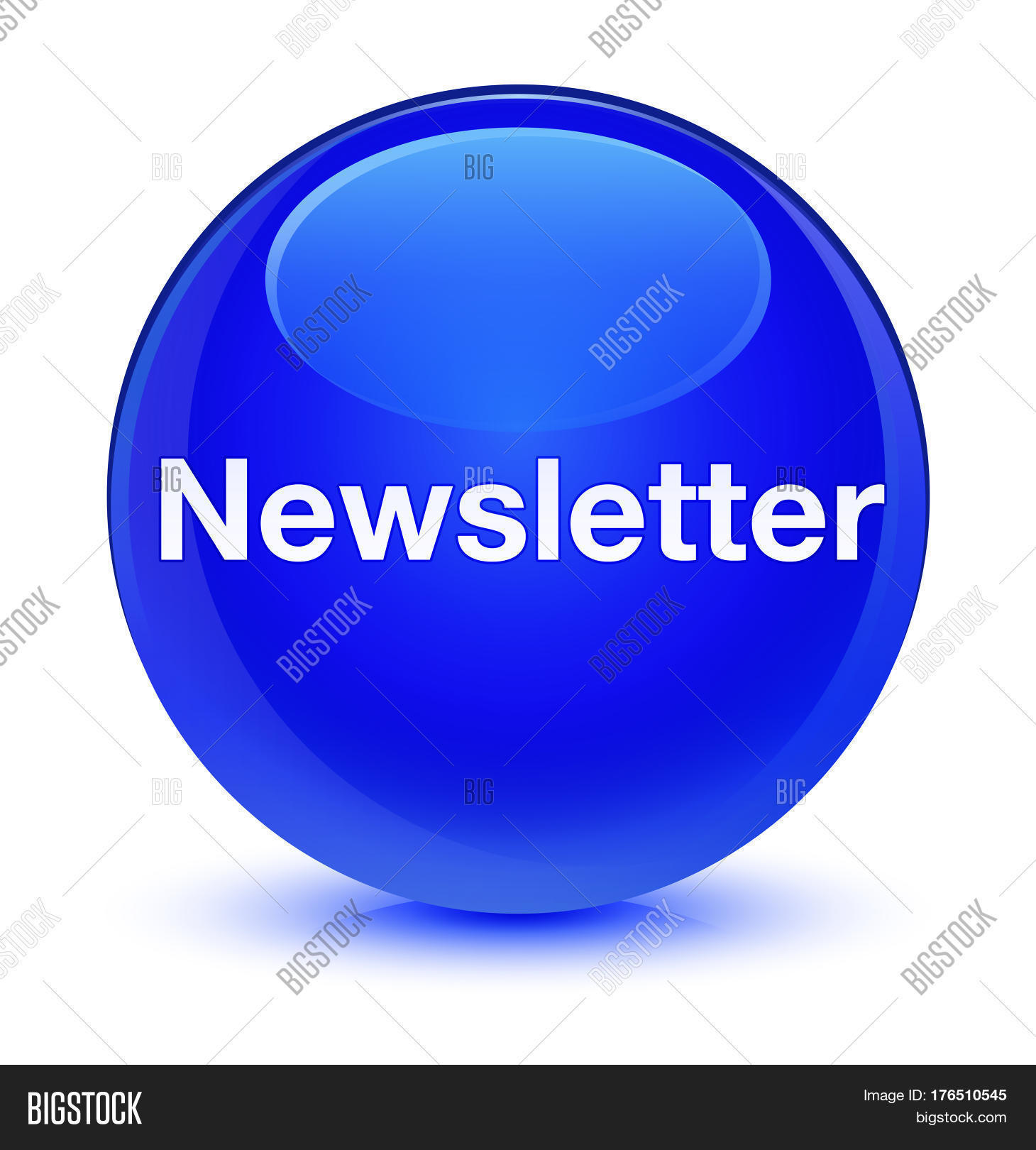Newsletter Glassy Blue Image & Photo (Free Trial) | Bigstock
