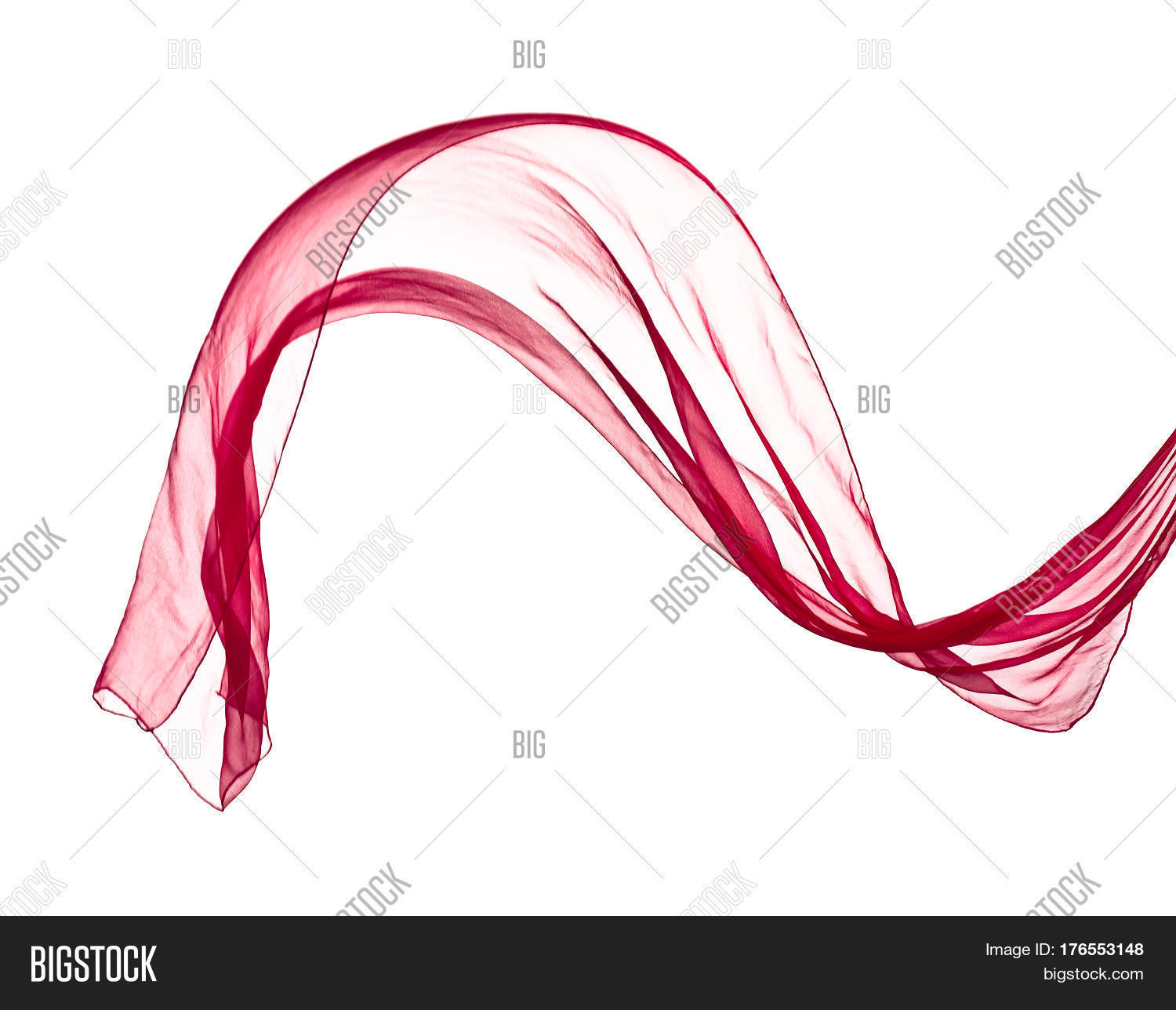 Red Scarf Wind , Image & Photo (Free Trial) | Bigstock