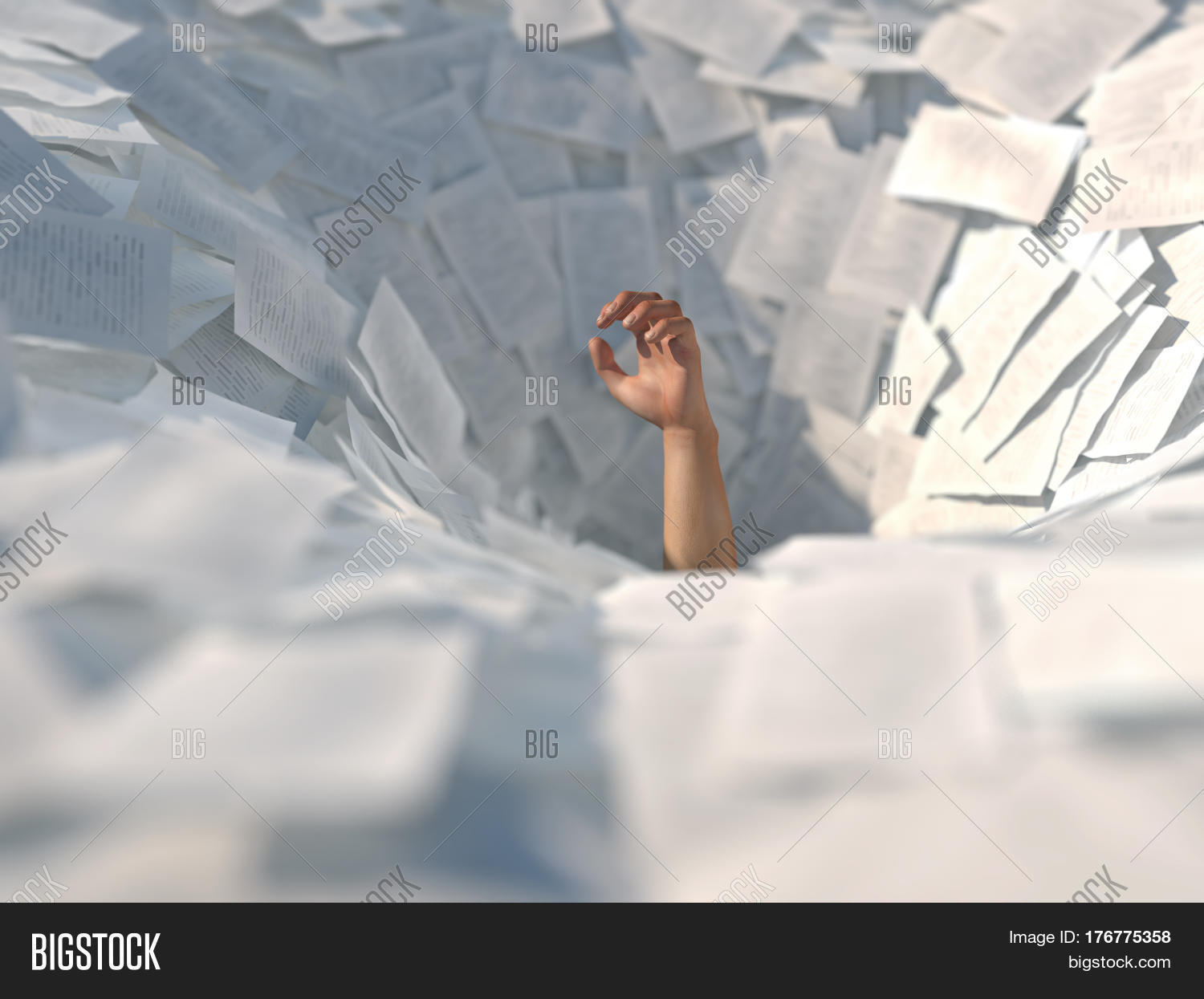 Hand Drowning Paper Image & Photo (Free Trial) | Bigstock