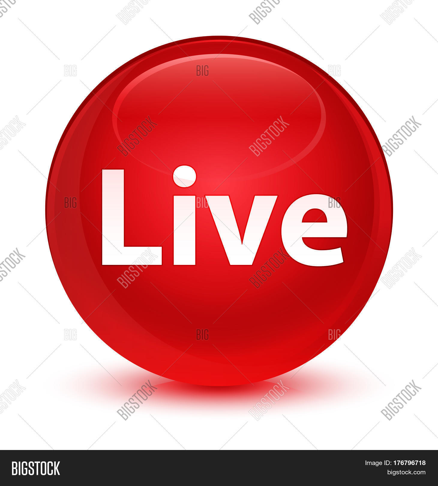 Live Glassy Red Round Image & Photo (Free Trial) | Bigstock