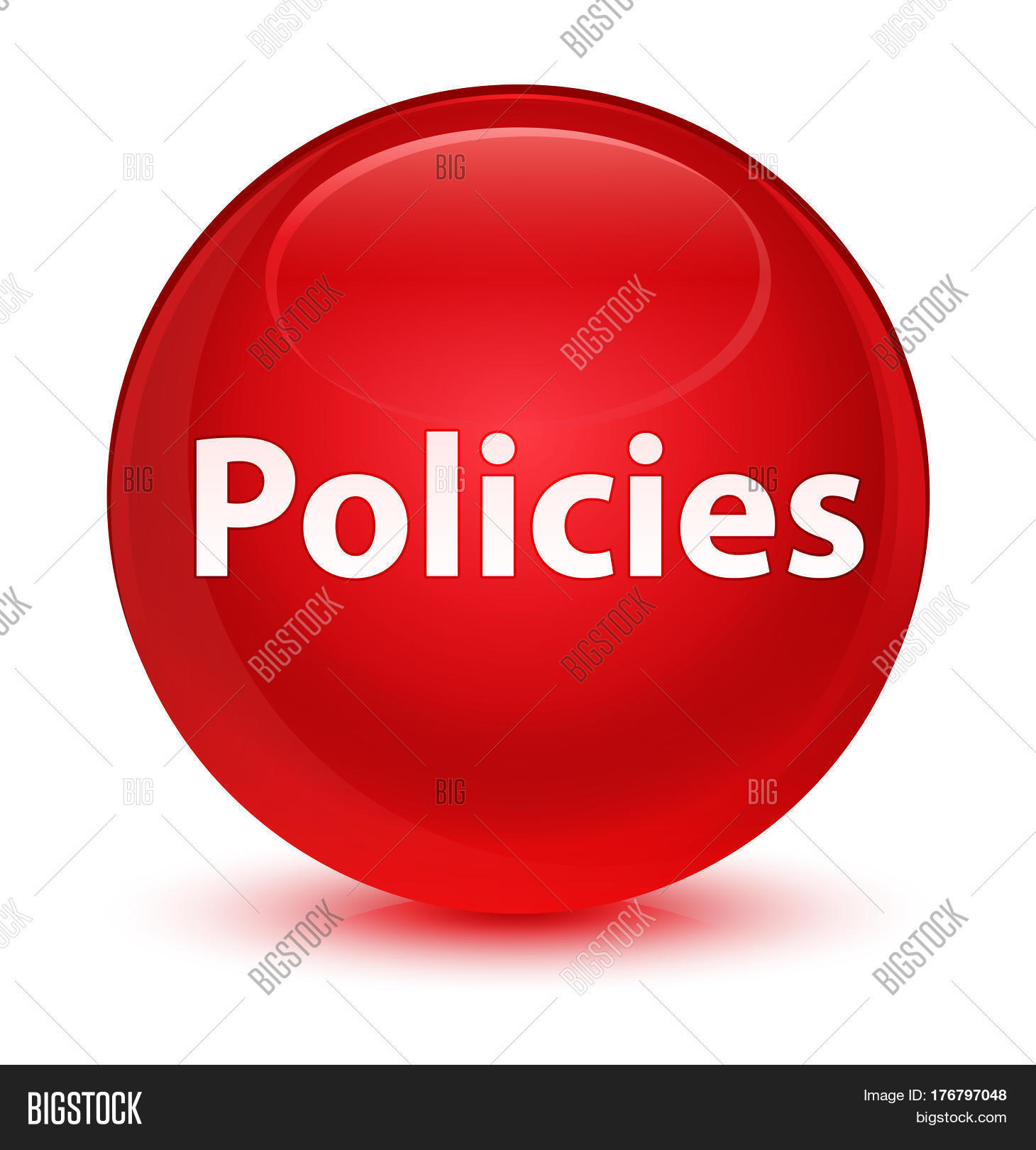 Policies Glassy Red Image & Photo (Free Trial) | Bigstock