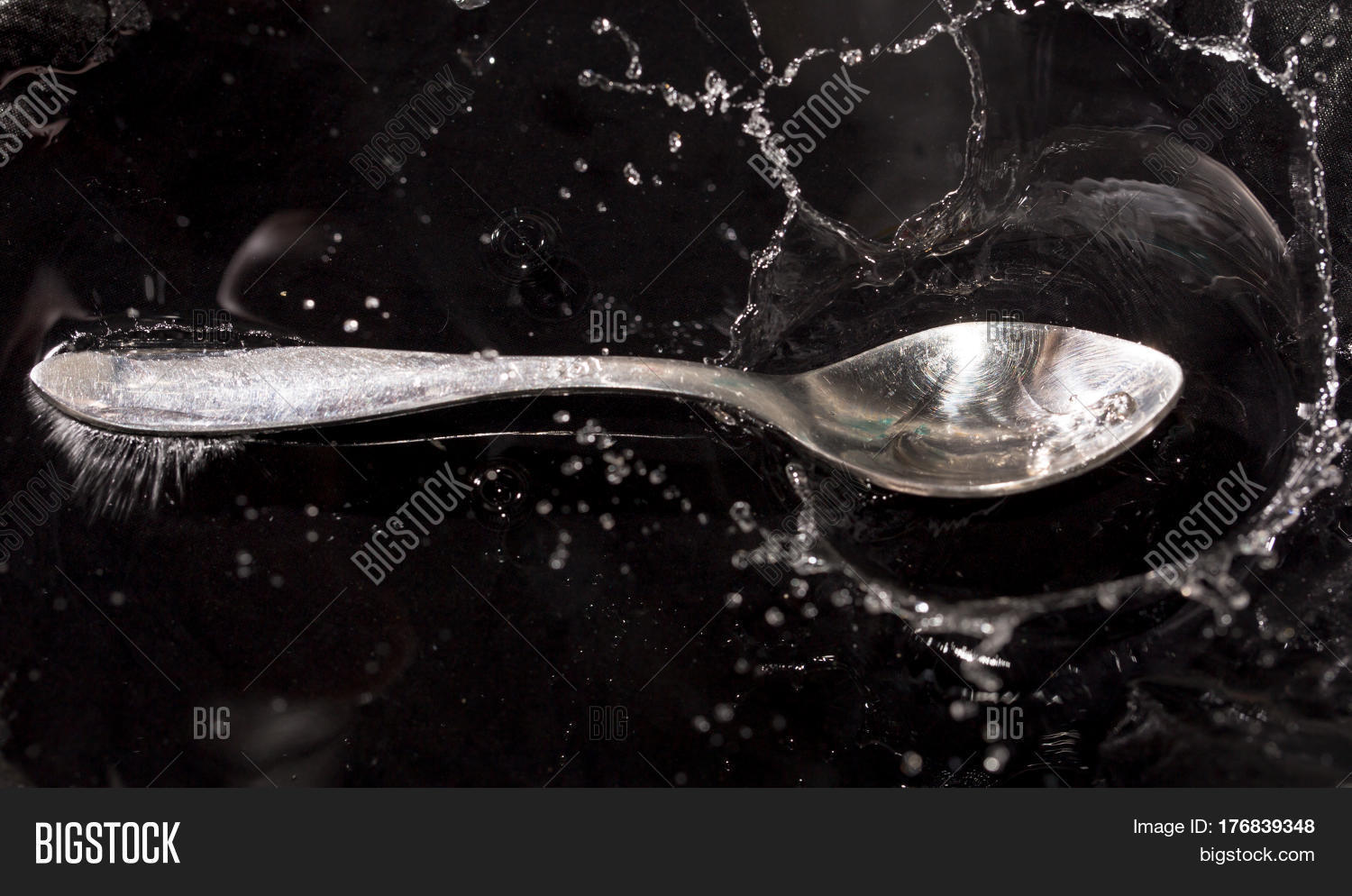 Spoon Spray Water . Image & Photo (Free Trial) | Bigstock