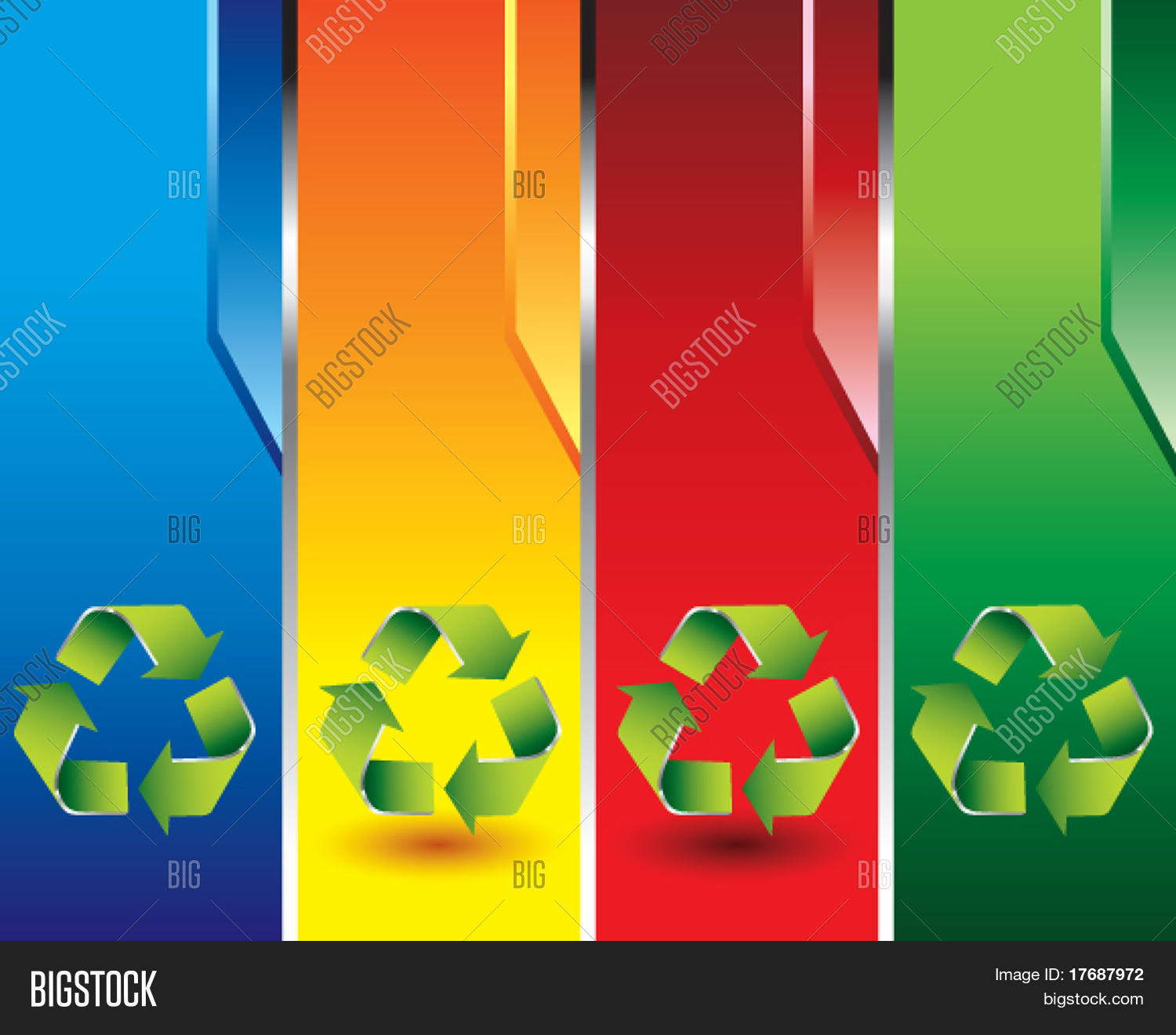 Green Recycle Symbol Vector & Photo (Free Trial) | Bigstock