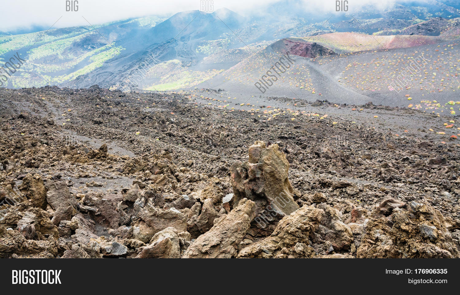 Cloud On Frozen Lava Image & Photo (Free Trial) | Bigstock