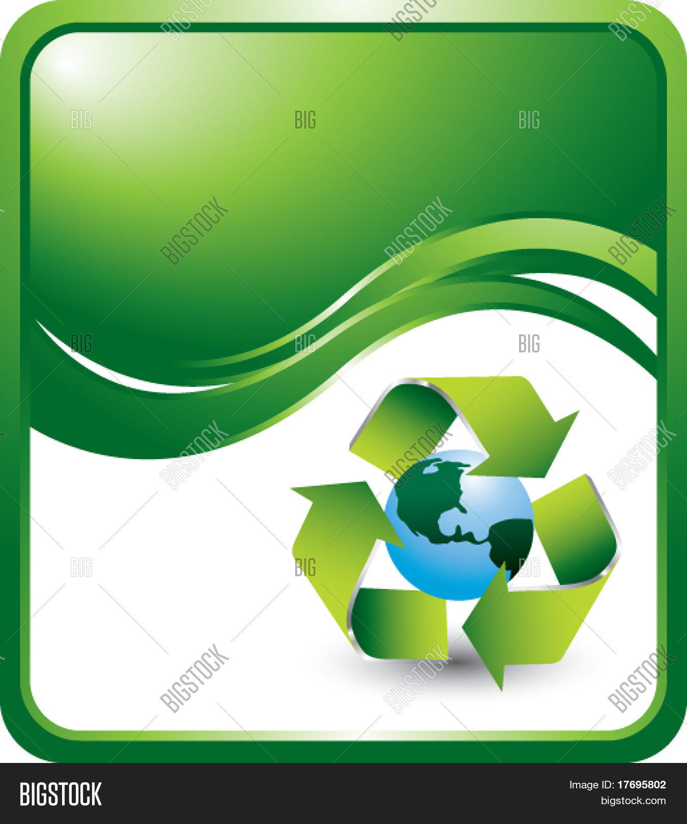 Green Earth Recycle Vector & Photo (Free Trial) | Bigstock
