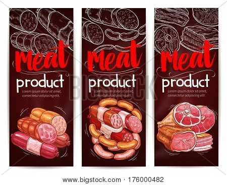Butchery Banners Meat Vector & Photo (Free Trial) | Bigstock