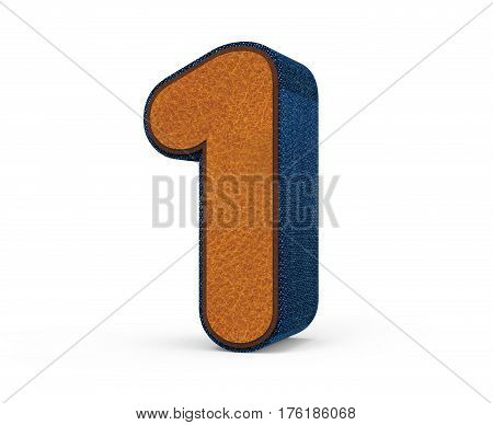 Right Tilt Brown Number 1 Image & Photo | Bigstock