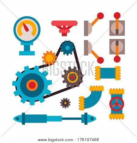 Machine Parts Vector & Photo (Free Trial) | Bigstock