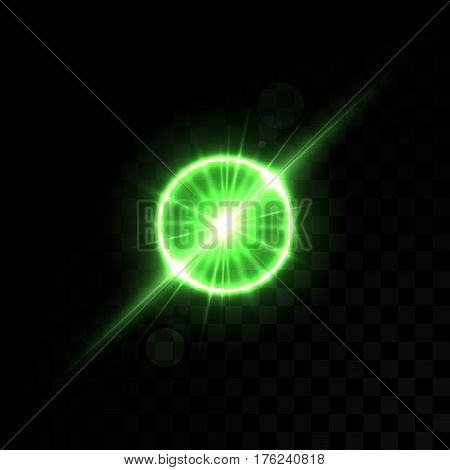 Vector Green Glowing Vector & Photo (Free Trial) | Bigstock