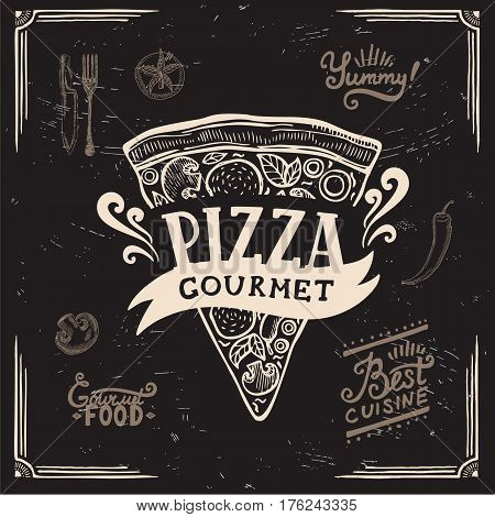 Pizza Menu Graphic Vector & Photo (Free Trial) | Bigstock
