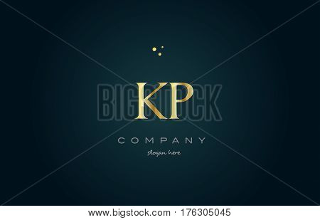Kp K P Gold Golden Vector & Photo (Free Trial) | Bigstock