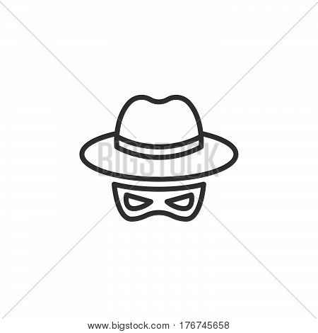 Spy Line Icon Outline Vector & Photo (Free Trial) | Bigstock