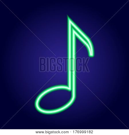 Musical Note Neon Vector & Photo (Free Trial) | Bigstock