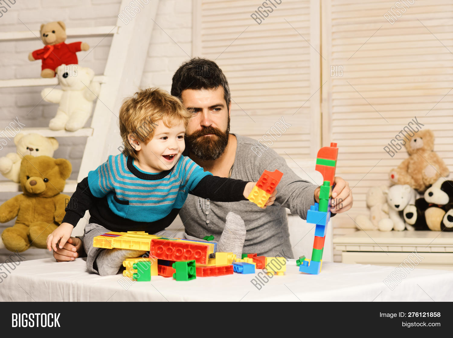 Father Son Cheerful Image & Photo (Free Trial) | Bigstock