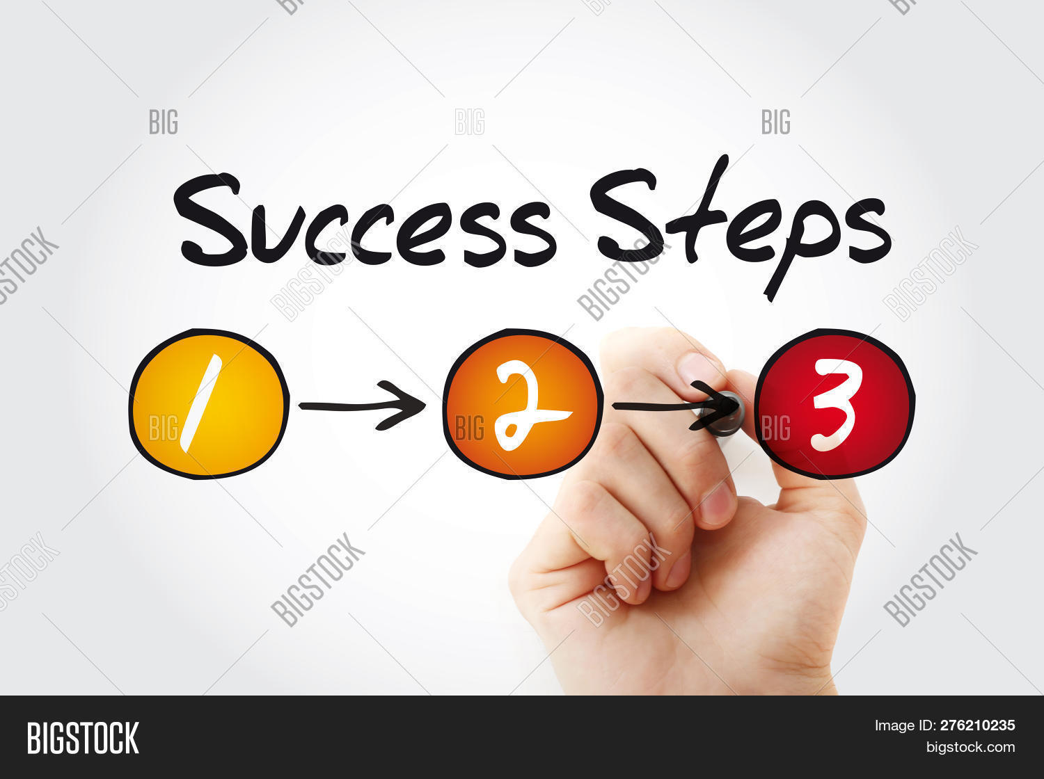 3 Success Steps Image & Photo (Free Trial) | Bigstock