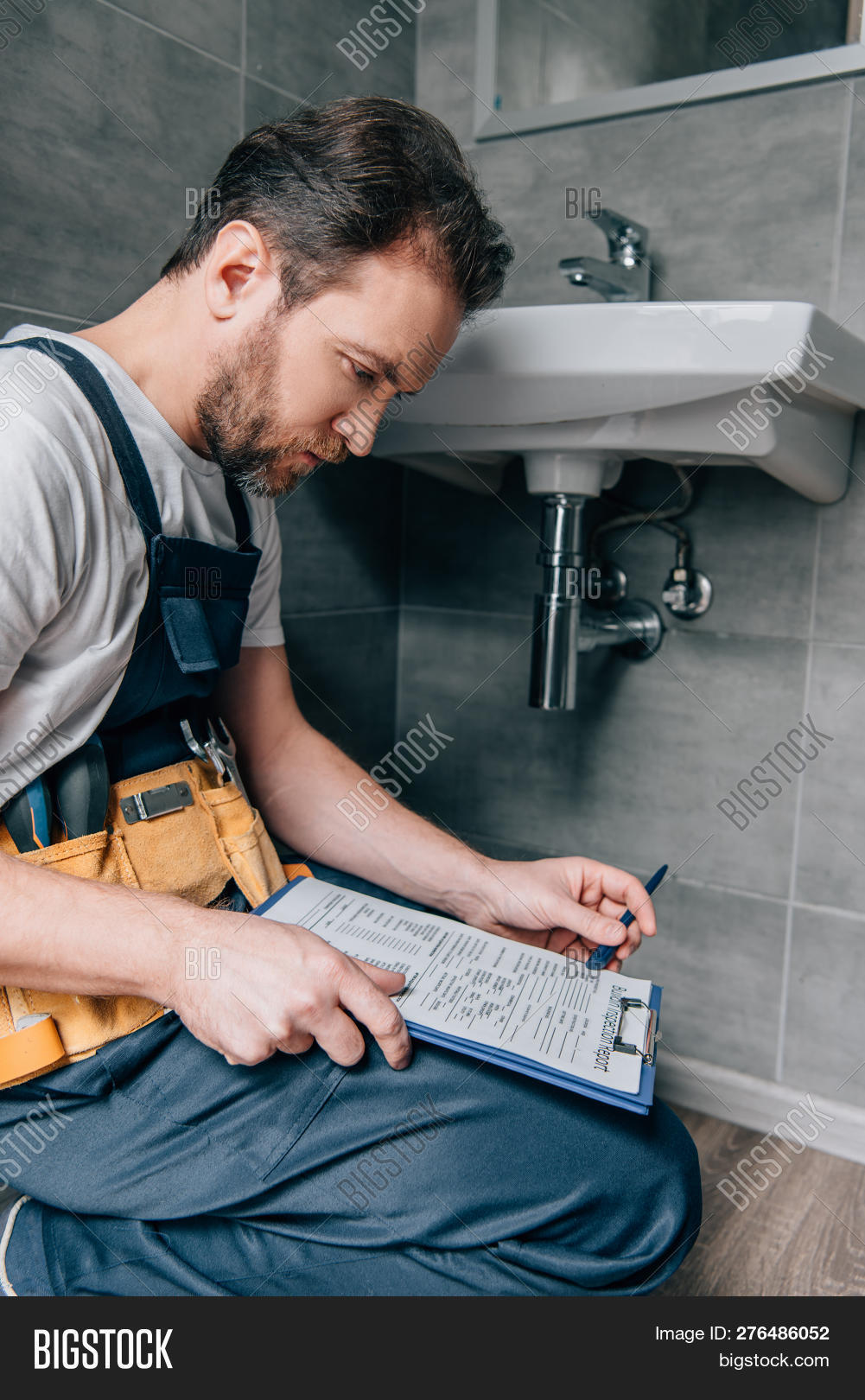 Bearded Male Plumber Image & Photo (Free Trial) | Bigstock