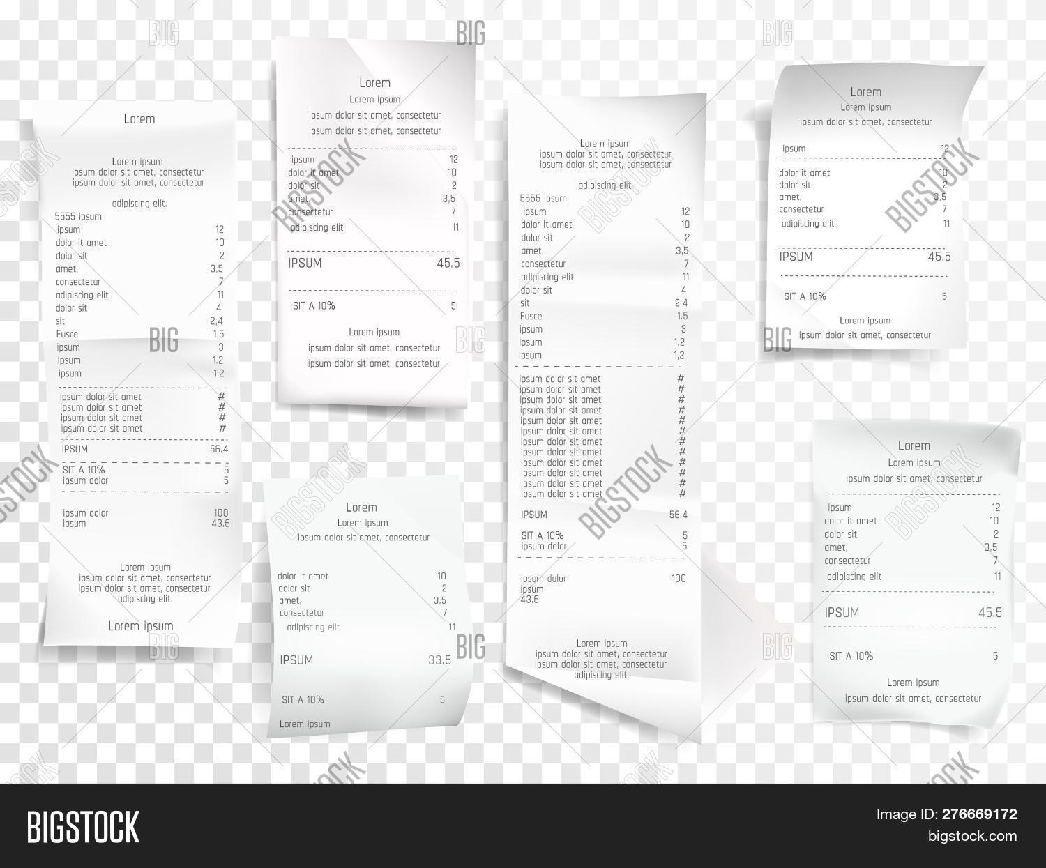 Receipts Illustration Image & Photo (Free Trial) | Bigstock
