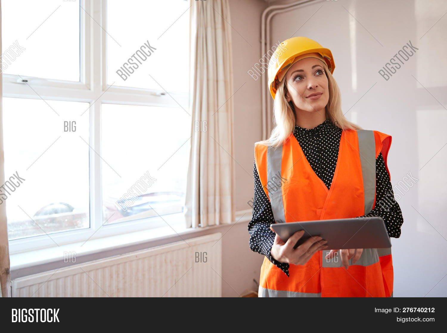 Female Surveyor Hard Image & Photo (Free Trial) | Bigstock