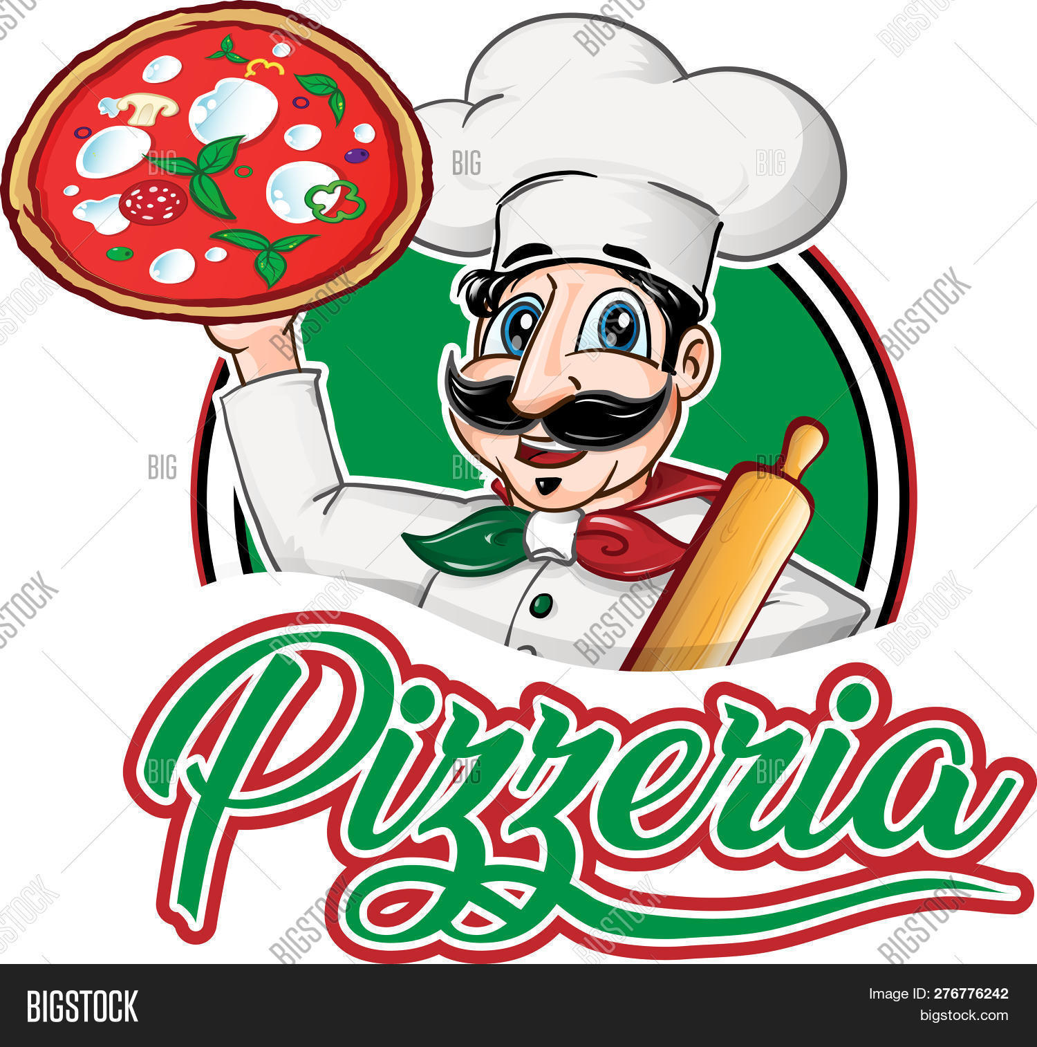 Italian Chef Emblem Image & Photo (Free Trial) | Bigstock