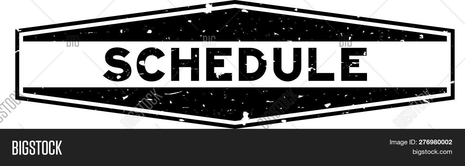 Grunge Black Schedule Vector & Photo (Free Trial) | Bigstock