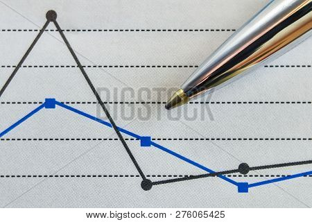 Pen Broken Line Graph Image & Photo (Free Trial) | Bigstock