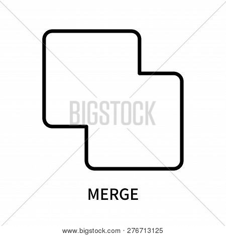 Merge Icon Isolated Vector & Photo (Free Trial) | Bigstock