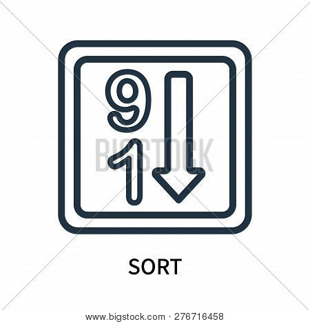 Sort Icon Isolated On Vector & Photo (Free Trial) | Bigstock