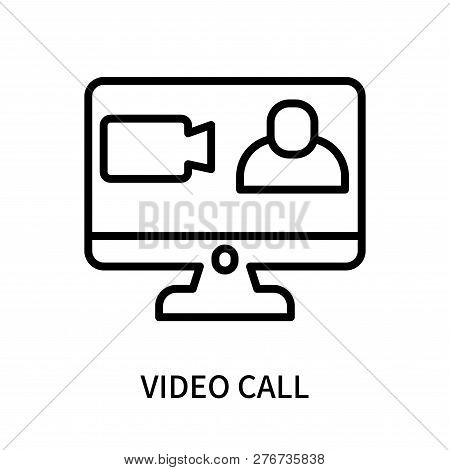 Video Call Icon Vector & Photo (Free Trial) | Bigstock