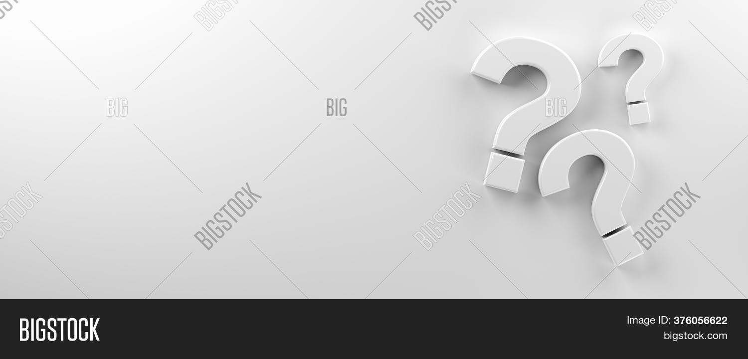 Three White Question Image & Photo (Free Trial) | Bigstock