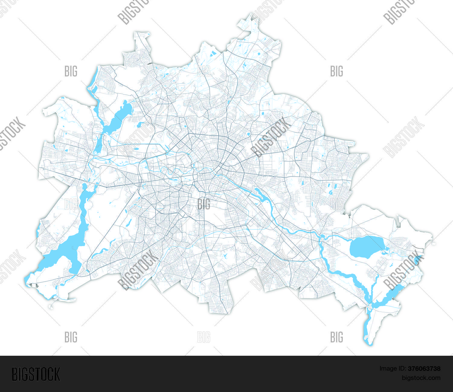 Berlin Map. Detailed Vector & Photo (Free Trial) | Bigstock