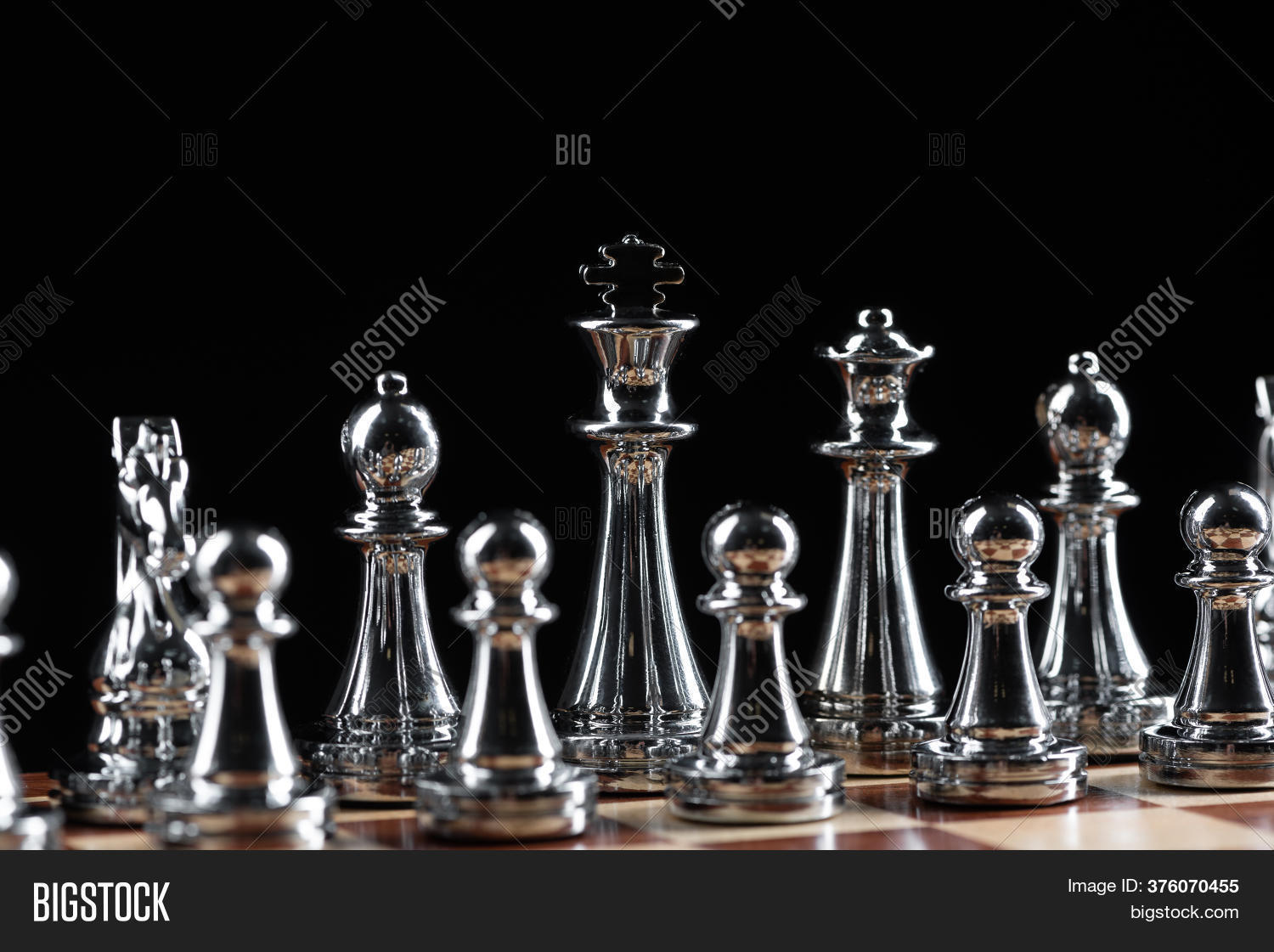 Silvery Chess Figures Image & Photo (Free Trial) | Bigstock
