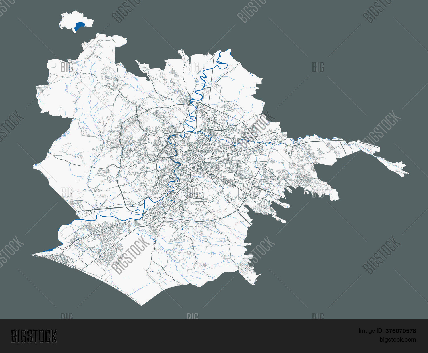 City Rome Map. Vector & Photo (Free Trial) | Bigstock