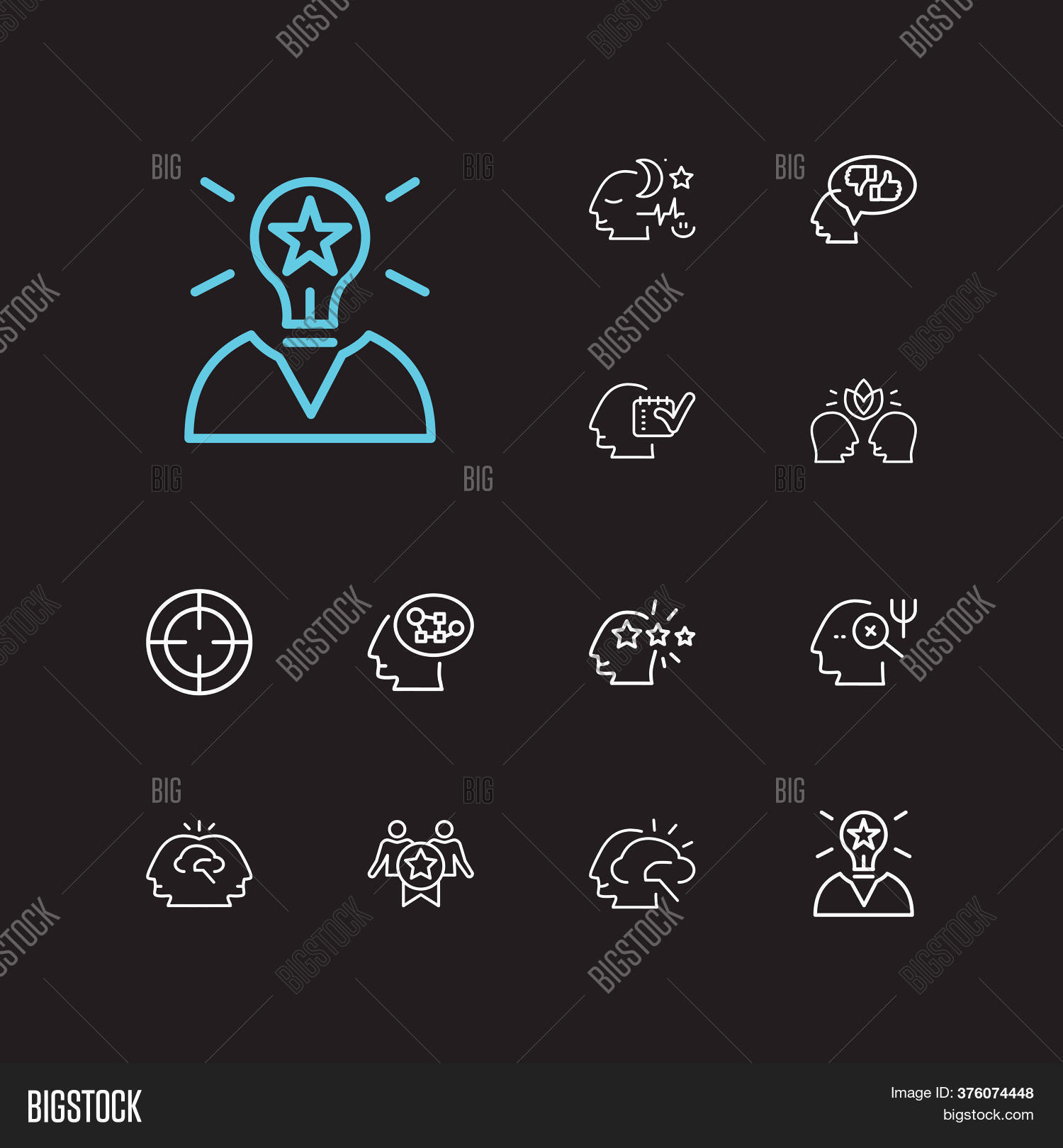 Psychology Icons Set. Image & Photo (Free Trial) | Bigstock