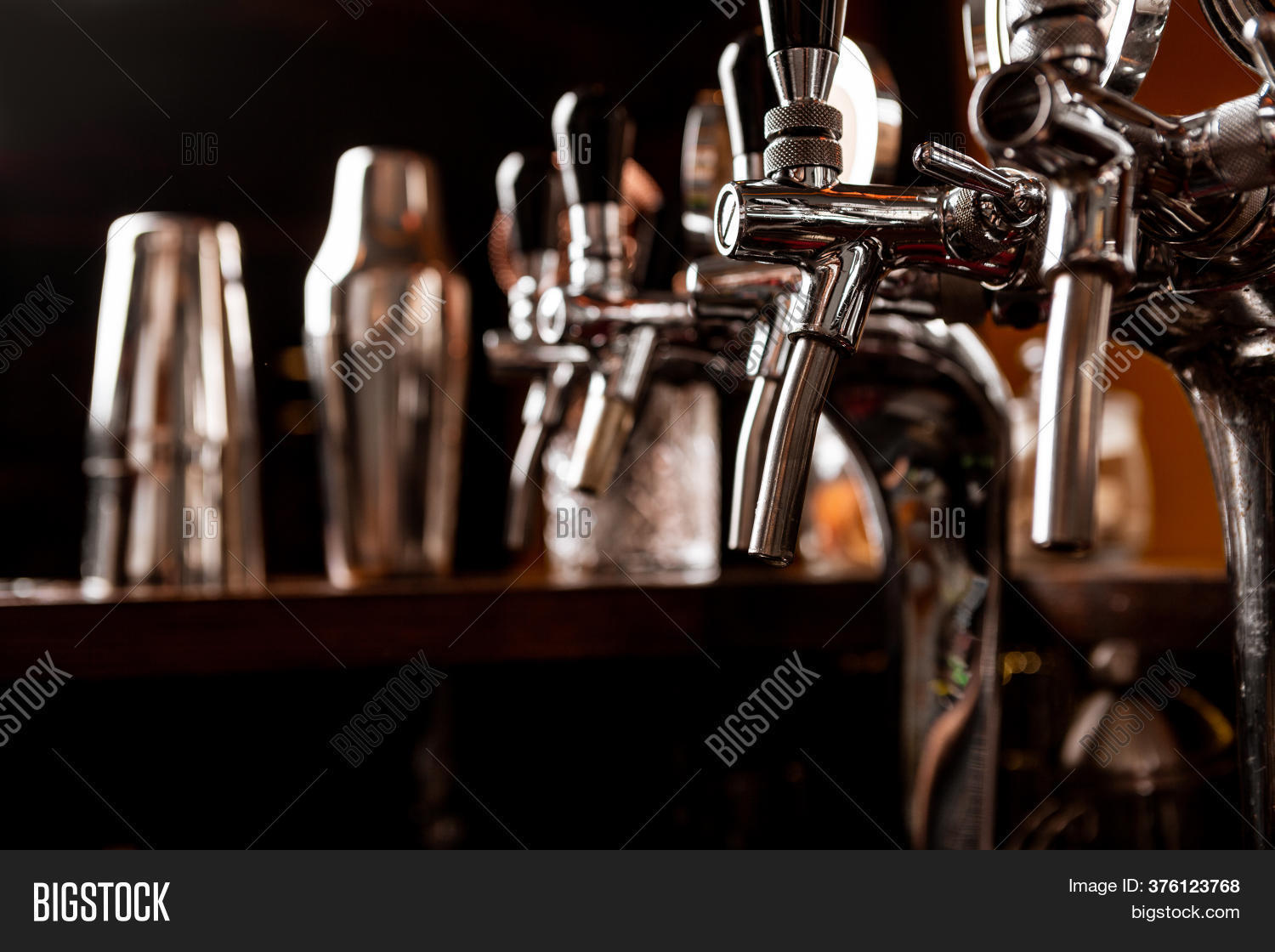 Beer Night. Metal Taps Image & Photo (Free Trial) | Bigstock