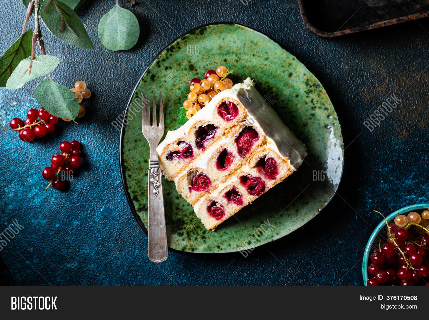 Cherry Cake. Russian Image & Photo (Free Trial) | Bigstock