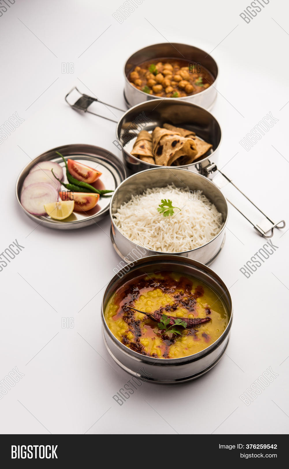 Indian Veg Lunchbox Image & Photo (Free Trial) | Bigstock