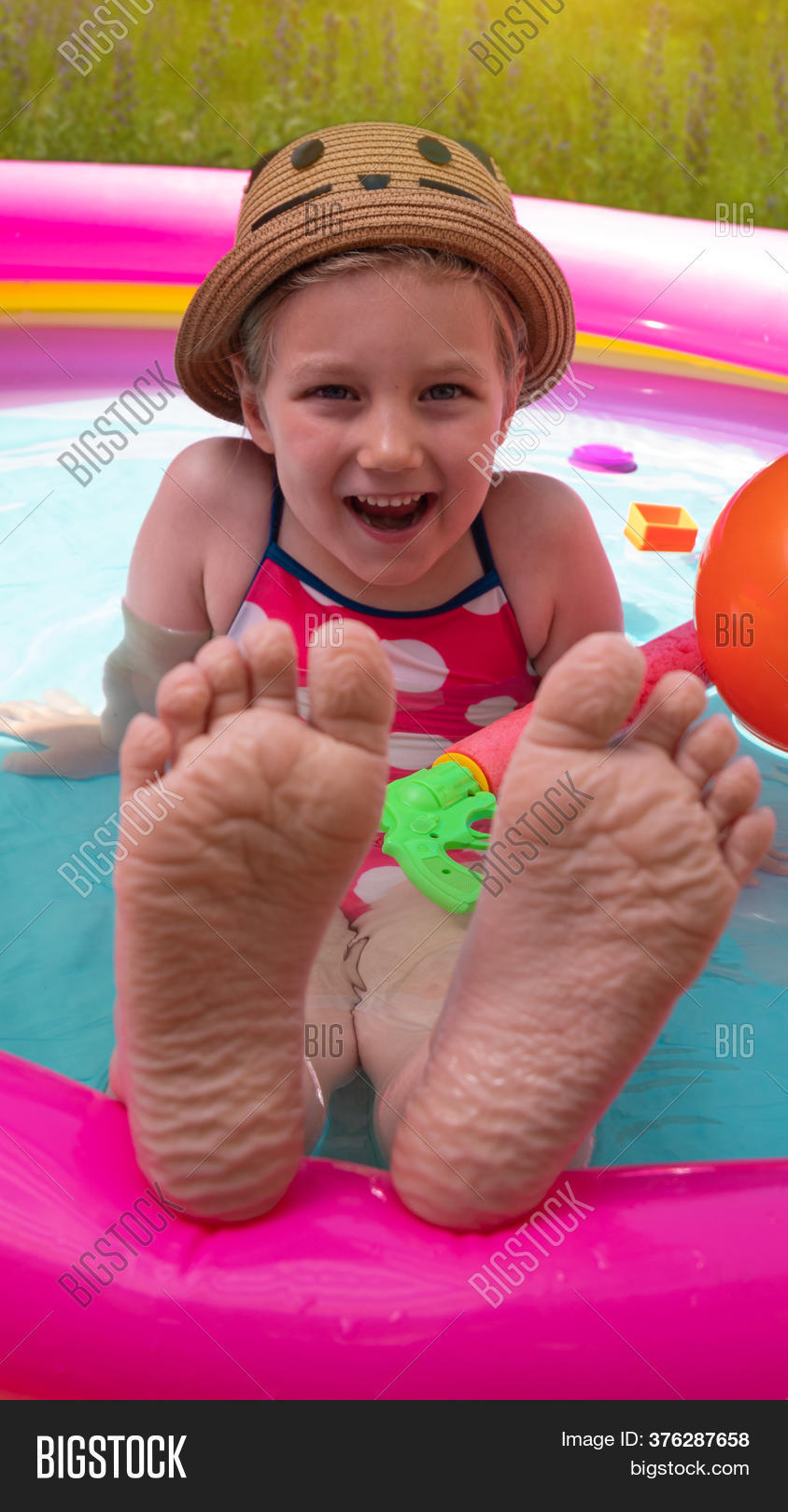 Kids Feet Laying On Image & Photo (Free Trial) | Bigstock