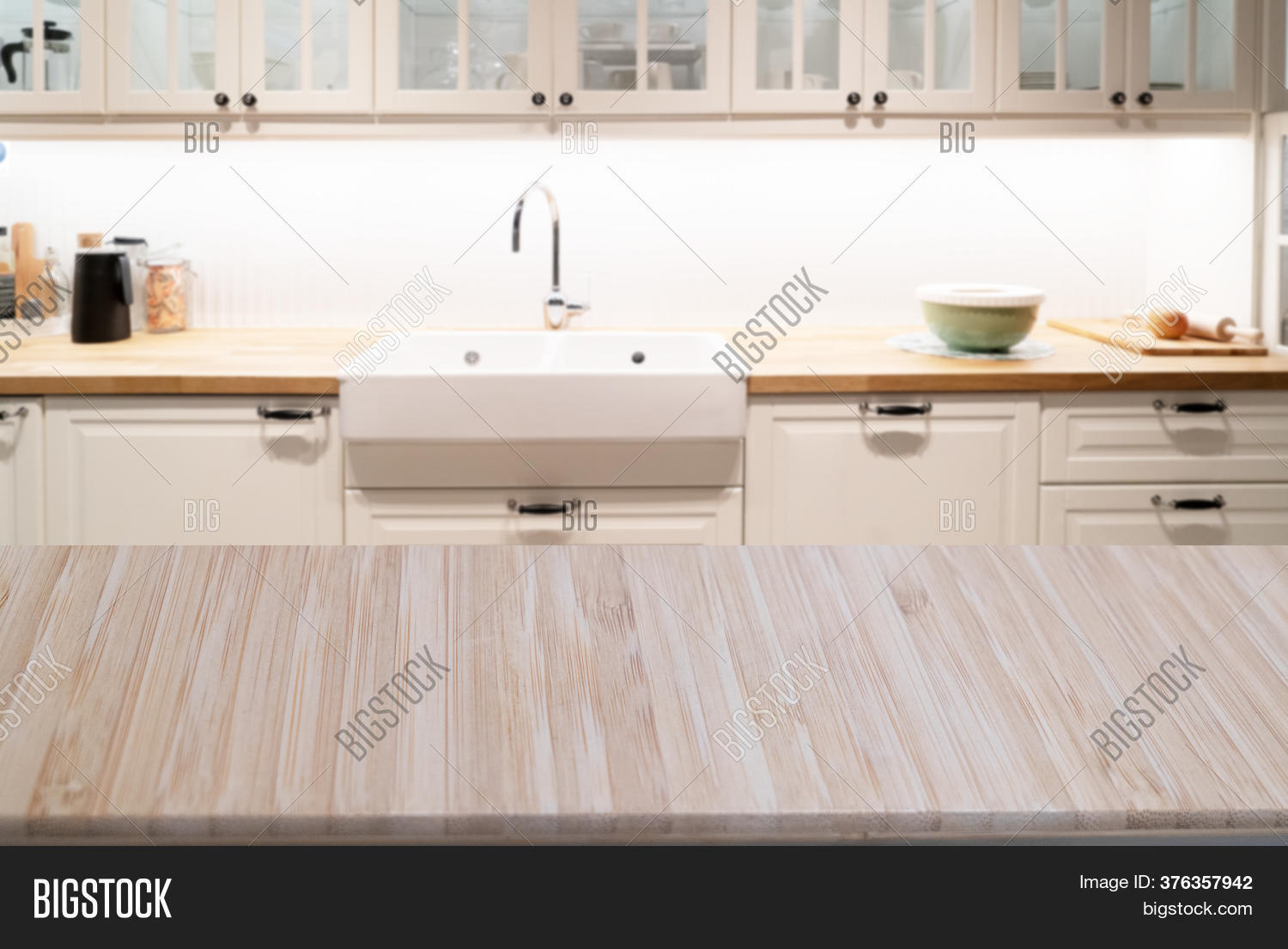 Wooden Counter Top On Image & Photo (Free Trial) | Bigstock