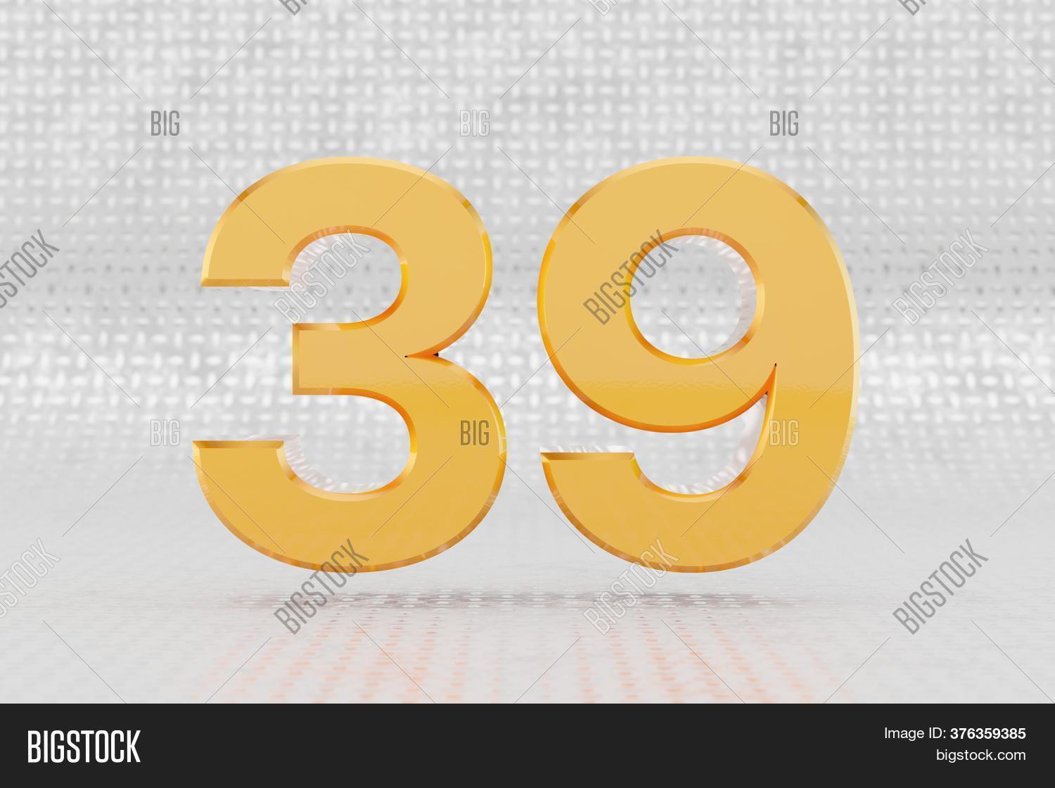 Yellow 3d Number 39. Image & Photo (Free Trial) | Bigstock