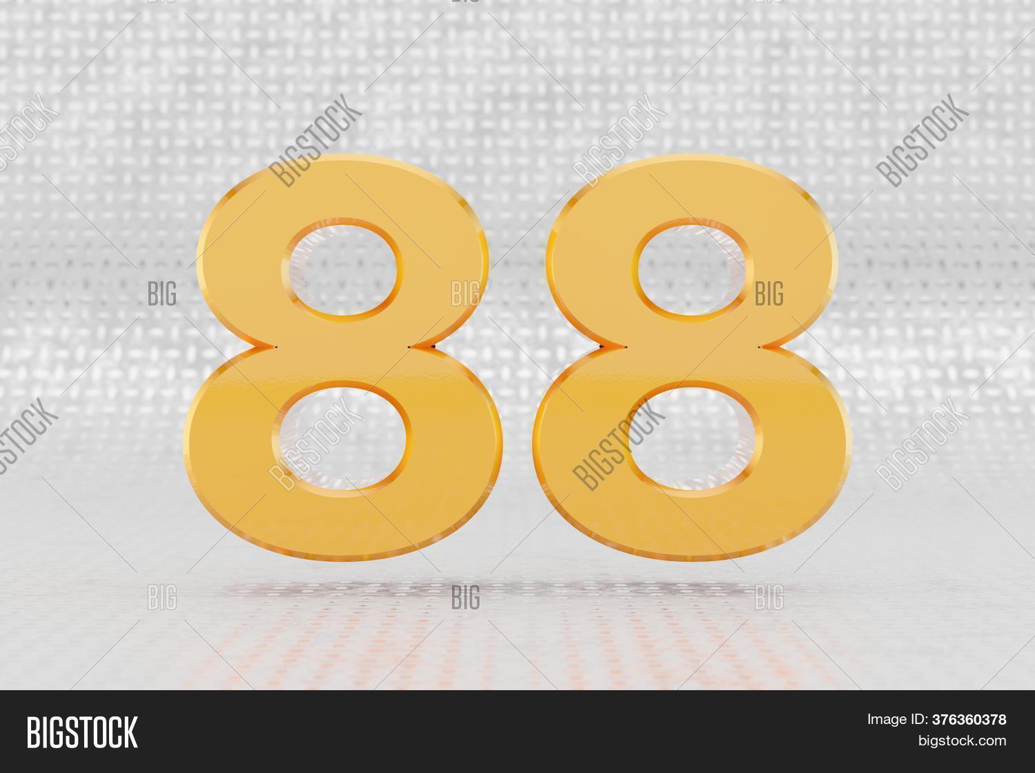 Yellow 3d Number 88. Image & Photo (Free Trial) | Bigstock