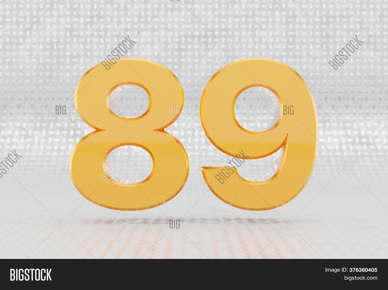 Yellow 3d Number 89. Image & Photo (Free Trial) | Bigstock