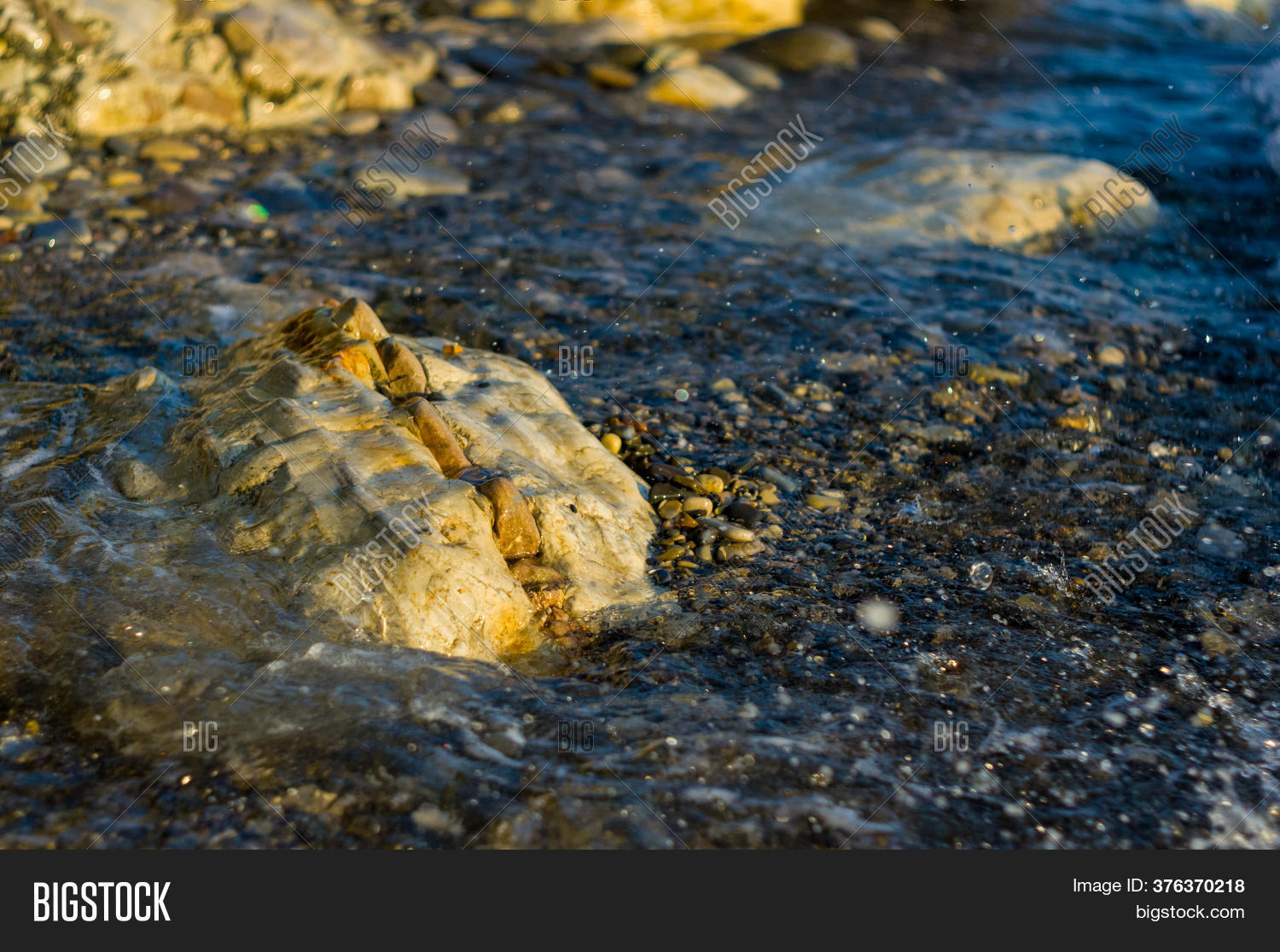 Pebble Stones On Sea Image & Photo (Free Trial) | Bigstock