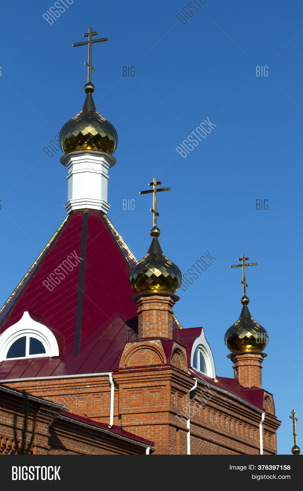 Golden Cross On Temple Image & Photo (Free Trial) | Bigstock