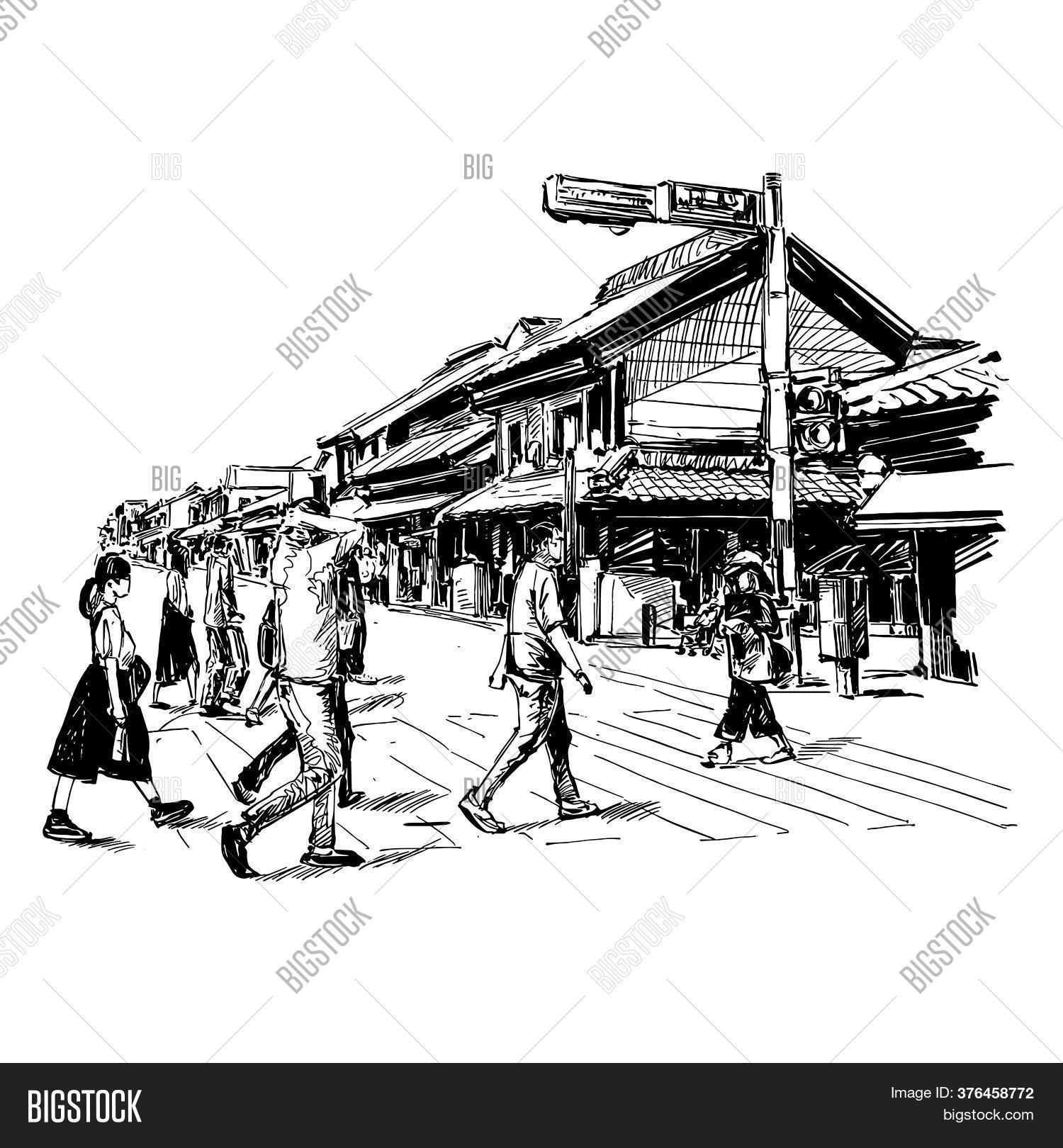 Drawing Japan Vector & Photo (Free Trial) | Bigstock