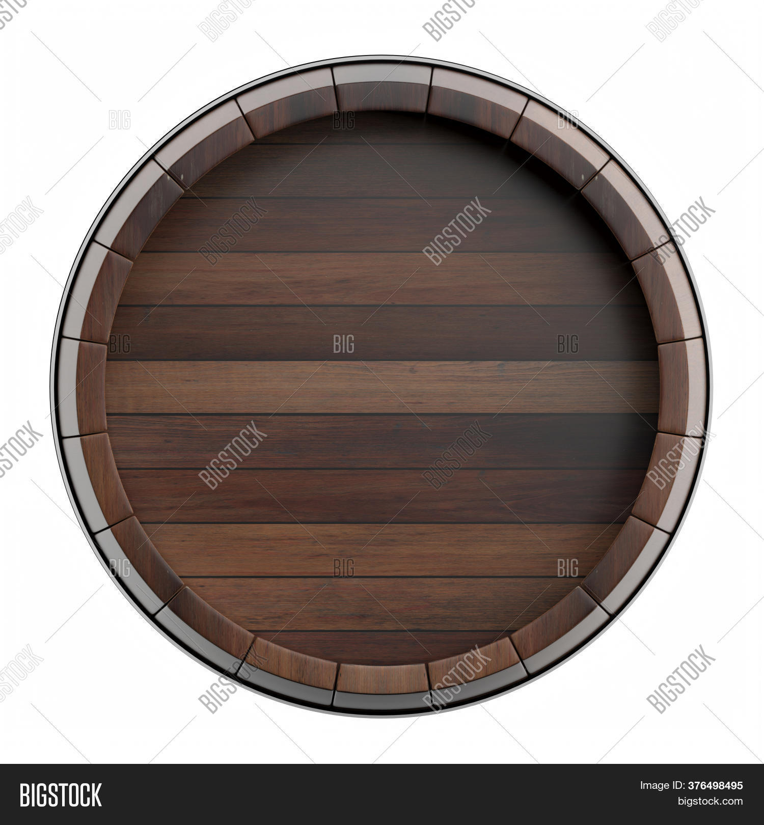 Wooden Barrel Top View Image & Photo (Free Trial) | Bigstock